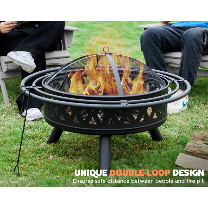George Oliver Jullianne 24'' H x 35'' W Steel Wood Burning George Oliver Jullianne 24'' H x 35'' W Steel Wood Burning